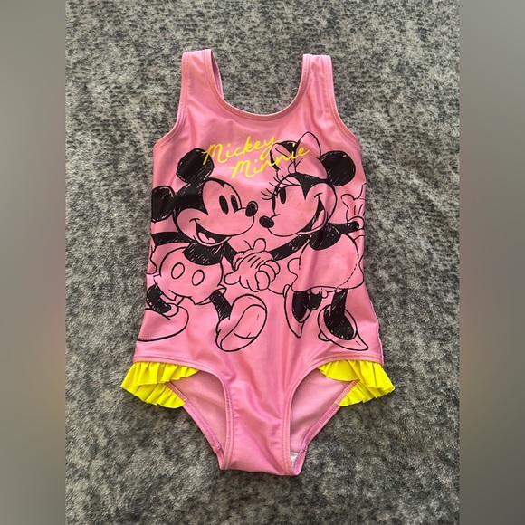 H&M | Swim | Hm Disney Mickey Minnie Mouse Pink One Piece Bathing Suit ...
